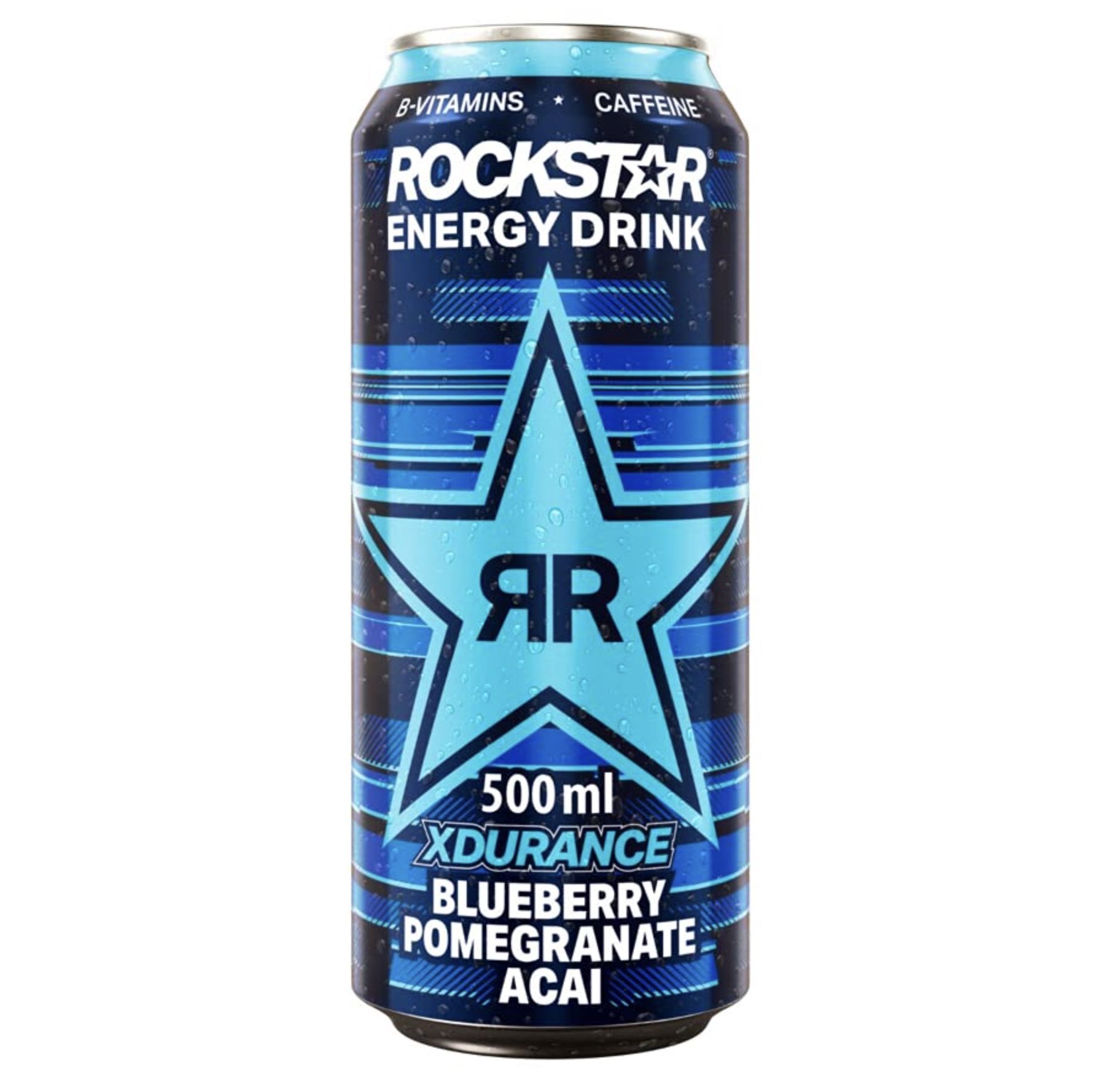 12x 500ml Rockstar Energy Drink Xdurance Blueberry Pomegranate Acai für ...