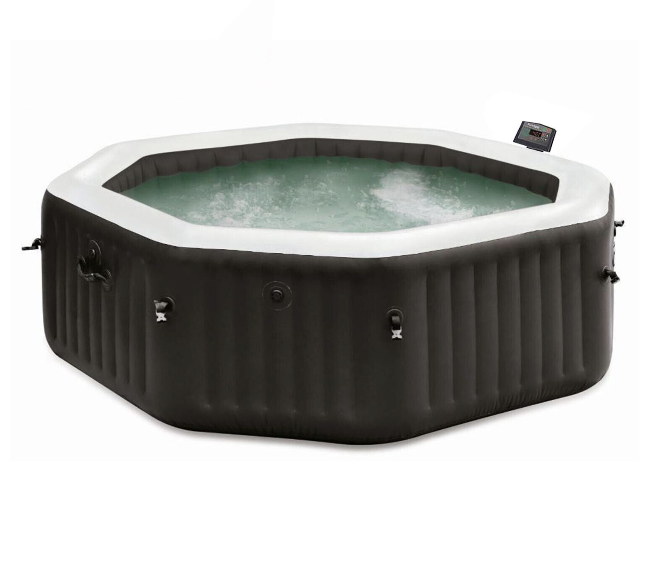 Intex Whirlpool Pure SPA Octagon Bubble Jet mit Salzwassersystem für ...