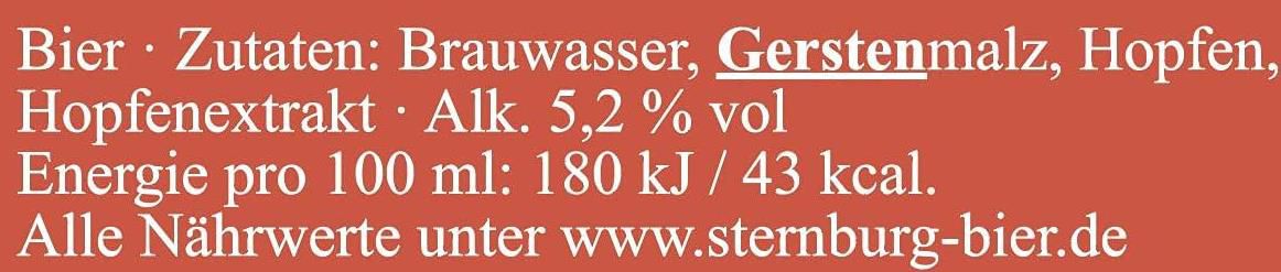 24x Sternburg Export Bier, 0,5L Dosen für 10,24€ + Pfand (statt 14 ...