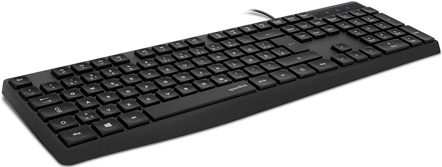 Speedlink Neova Office-Tastatur mit ergonomisch gestalteten Tasten für ...