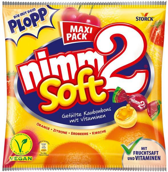 🍬 4x nimm2 Soft Maxi Pack Kaubonbons, 345g ab 7,56€ (statt 11€)