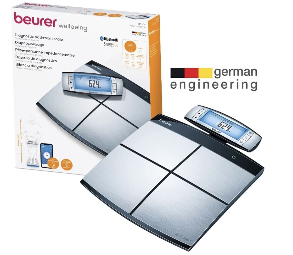 Beurer BF 105 Body Complete Diagnosewaage mit XXL-Display für 69,94 ...