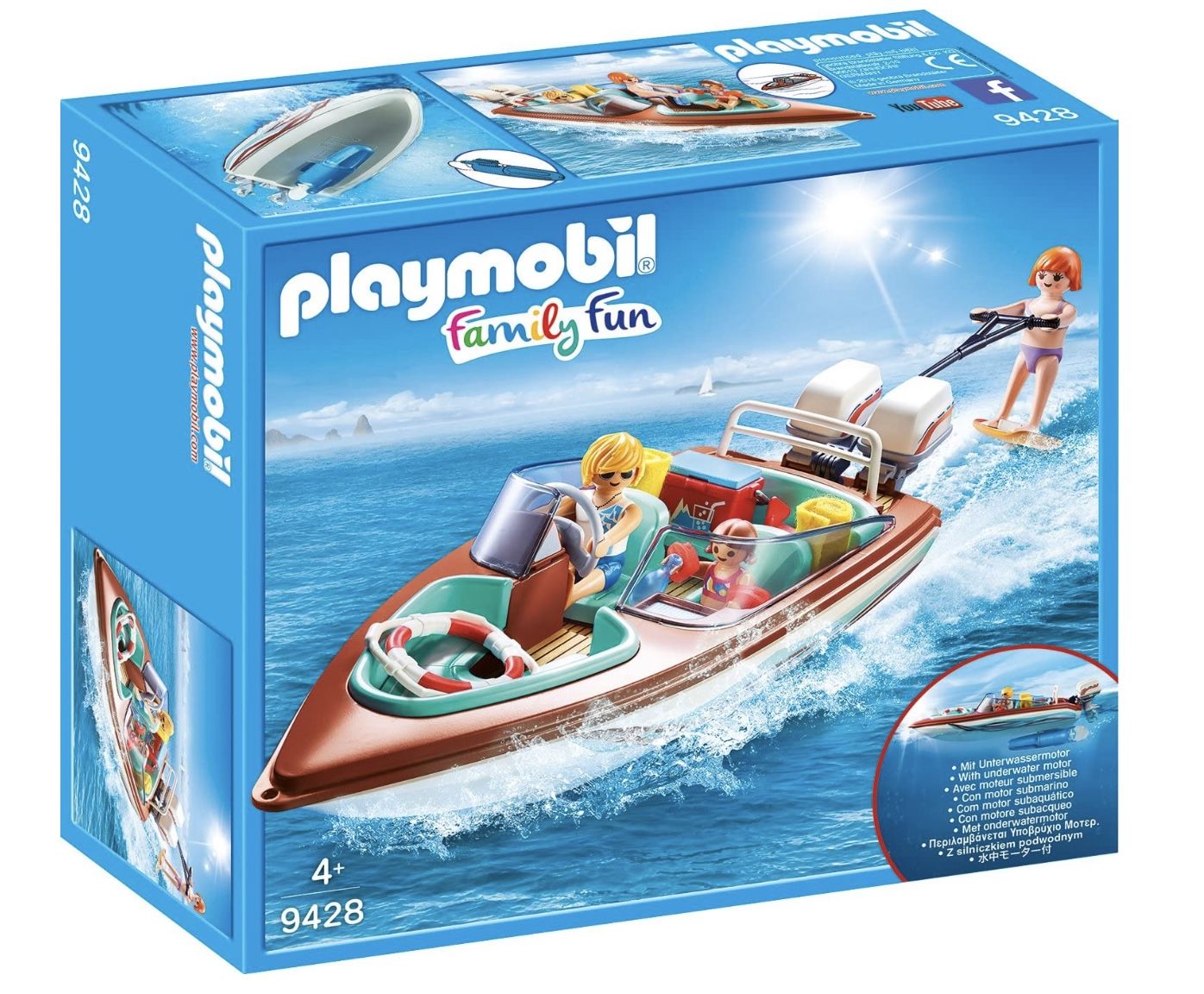 PLAYMOBIL Family Fun 9428 - Motorboot mit Unterwassermotor für 25,29 ...