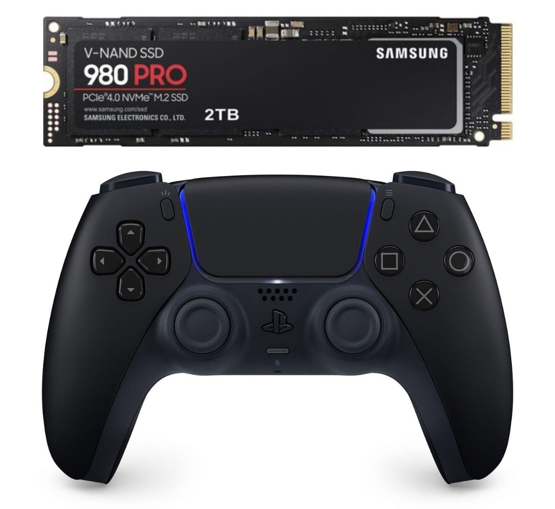PS5 DualSense Controller + Samsung 980 PRO SSD 2TB ab 249,99€ (statt 308€)