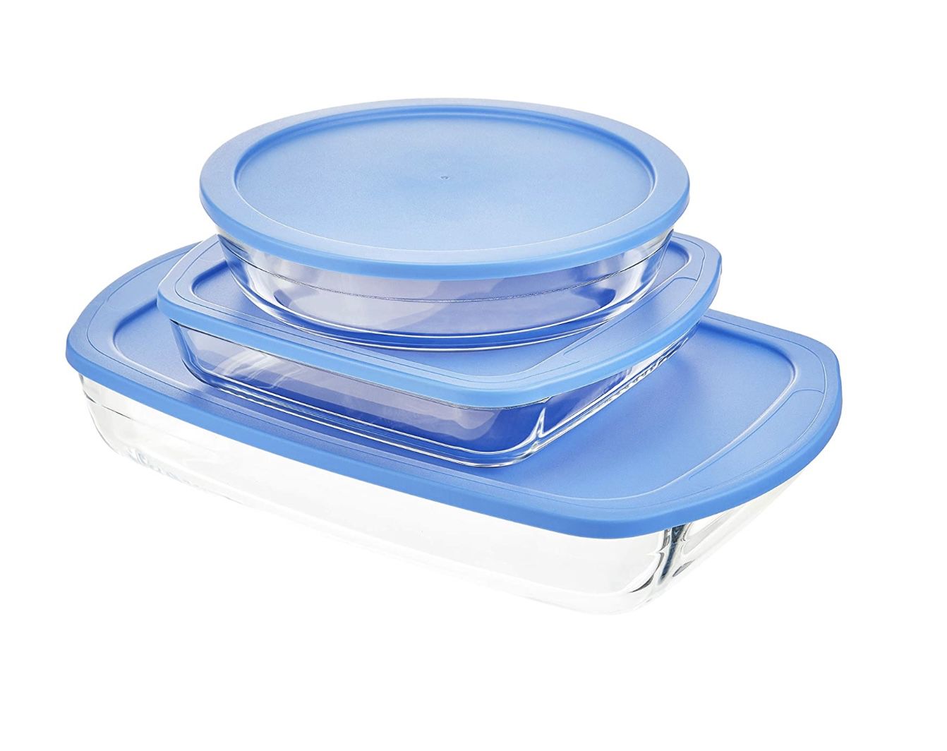 Amazon Basics Ofenfestes Backform-Set aus Glas für 12,80€ (statt 20 ...