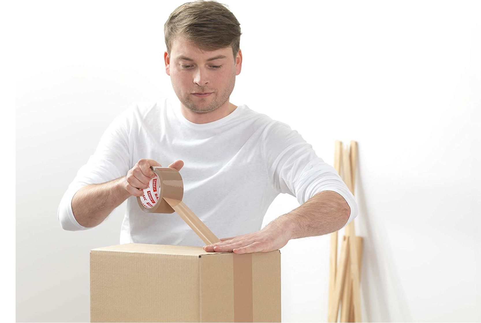 3x tesa Basic Pack Verpackungsklebeband für 4,44€ (statt 8€)