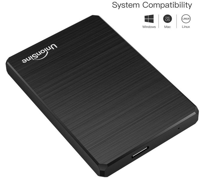 UnionSine Ultra Slim 500GB Externe USB Festplatte für 17,99€ (statt 41€)