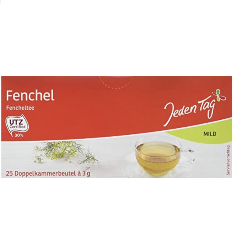25 Beutel Jeden Tag Fencheltee für 0,59€ - Prime