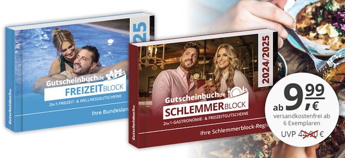 🥨🍺 Gutscheinbuch.de Schlemmerblock 2025 für 27,95€ (statt 49€) oder 6 ...