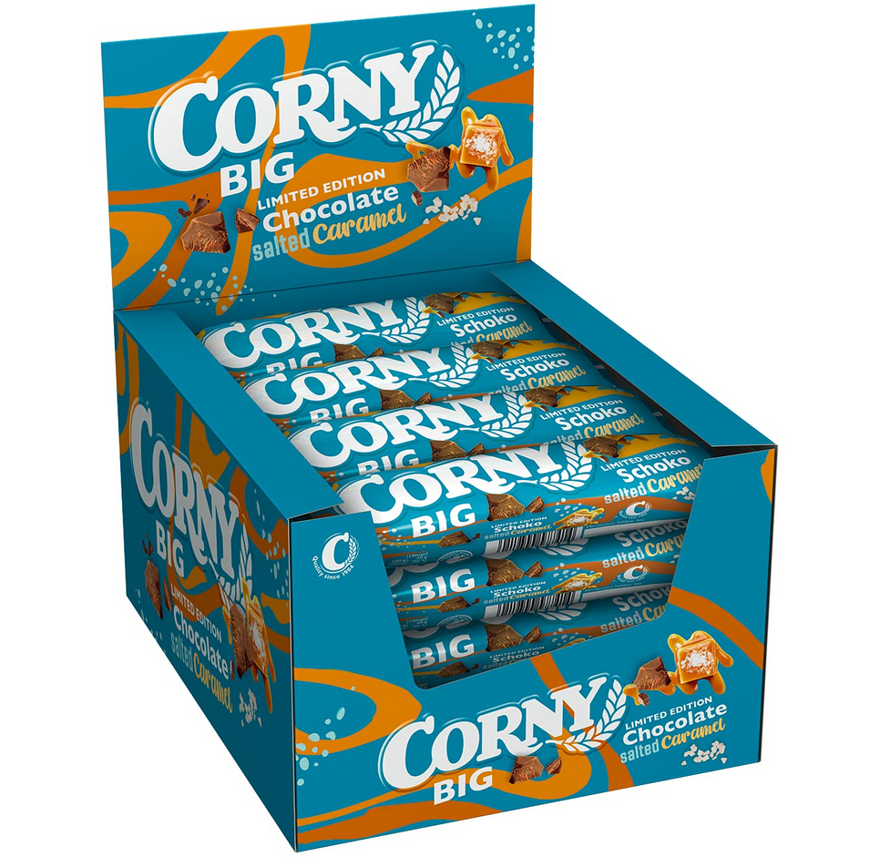 🍫 24er Pack Corny Big Salted Caramel, 40g Riegel ab 10,72€ (statt 17€)