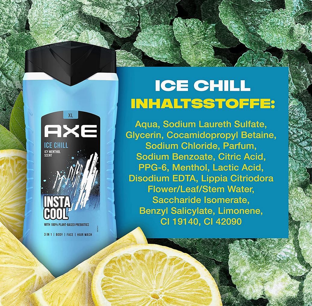 6er Pack Axe 3-in-1 Duschgel Ice Chill XL, 400ml ab 17,07€ (statt 27€)