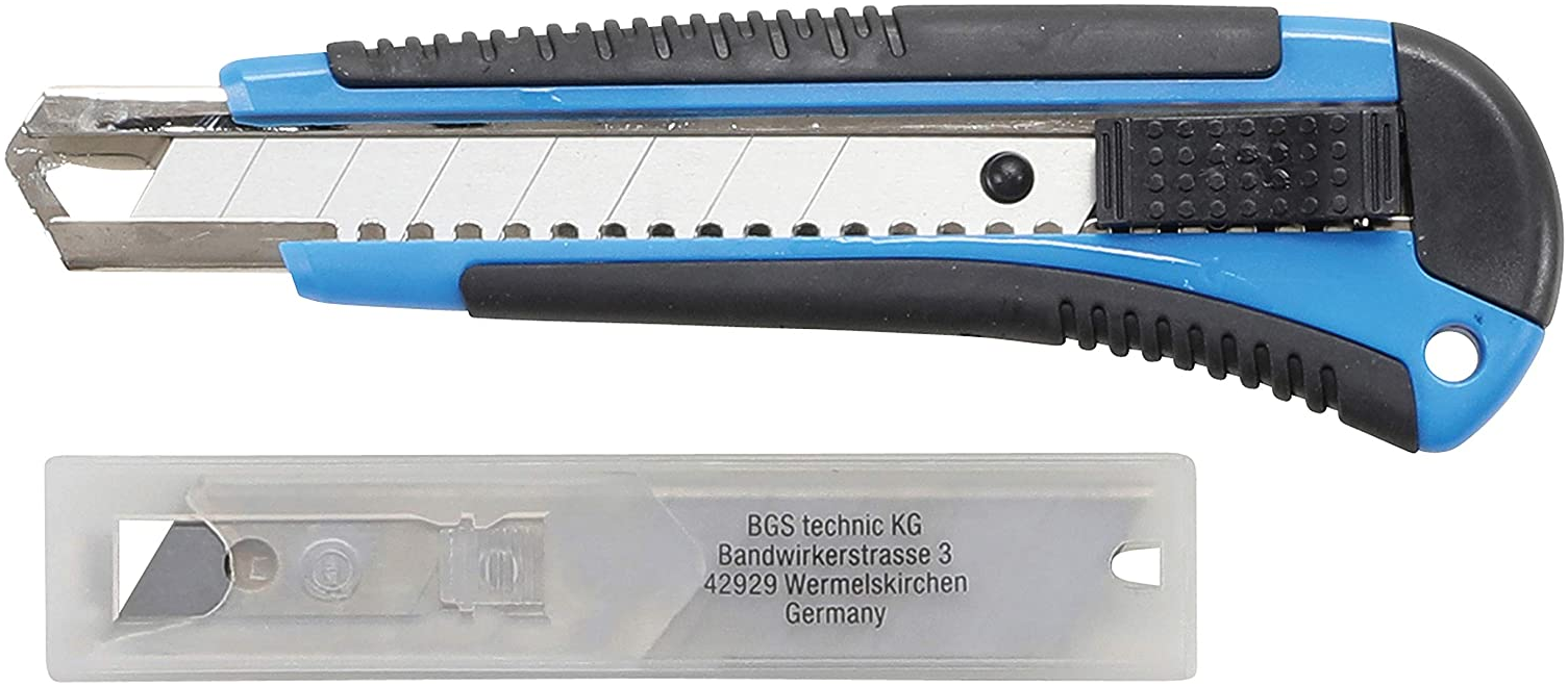 BGS 7955 Cuttermesser inkl. 8 Klingen, 18 mm für 3,63€ (statt 8€) - Prime