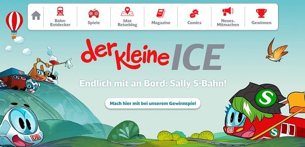 Deutsche Bahn: Der kleine ICE - Comics, Spiele, Videos u.a. gratis