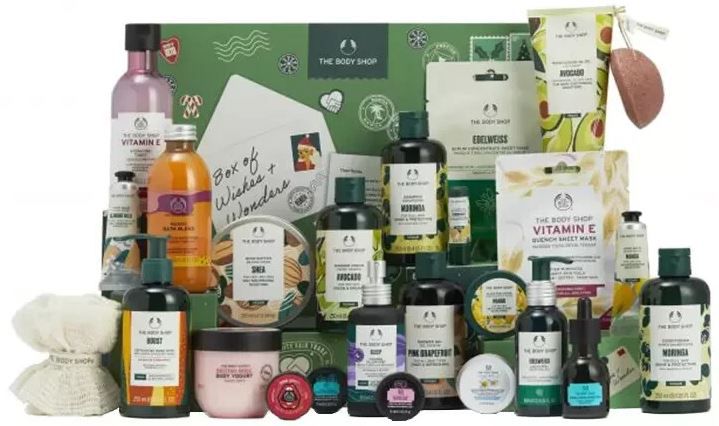 The Body Shop Box of Wishes & Wonders Ultimate Adventskalender für 111 ...