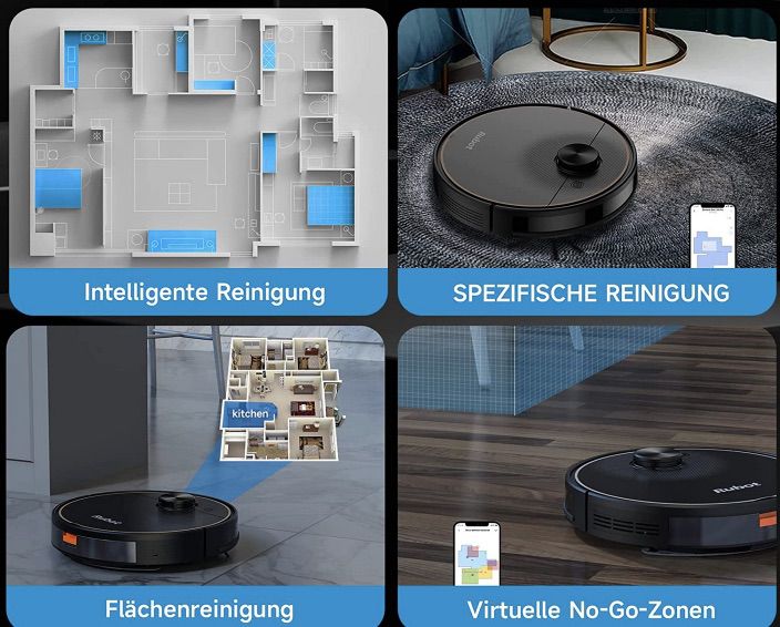 Rubot J01 Saugroboter mit Wischfunktion & 4500Pa für 205,59€ (statt 300€)