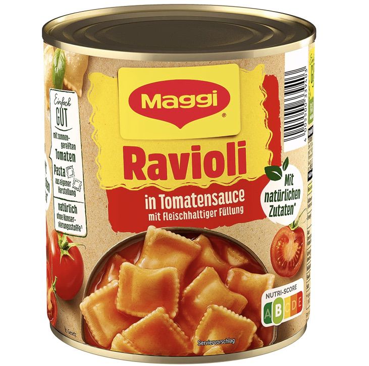 🍅 6x MAGGI Ravioli in Tomatensauce mit Fleisch für 9,99€ (statt 18€)
