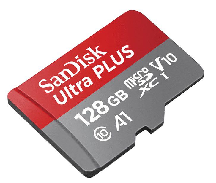 SANDISK Ultra PLUS 128GB microSD Karte 140 MB/s für 11€ (statt 19€)