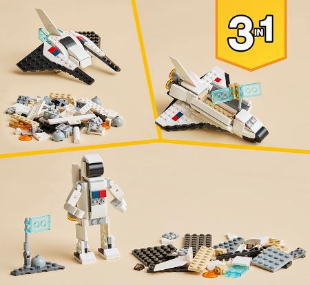 👨‍🚀 LEGO 31134 Creator 3-in-1 🚀 Spaceshuttle ab 6,59€ (statt 10€)