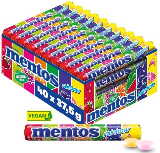 40er Pack Mentos Rainbow Kaubonbons ab 16,14€ (statt 25€) - nur 0,40 ...