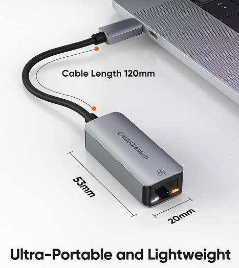 USB C auf Ethernet Adapter für 8,99€ - Prime