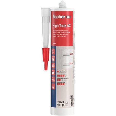 fischer High Tack AC Montageklebstoff 310ml weiß für 5,99€ (statt 9€)