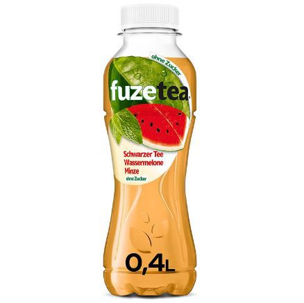12er Pack Fuze Tea Schwarzer Tee Wassermelone Minze, 400ml ab 8,25€ (statt 12€) - Prime
