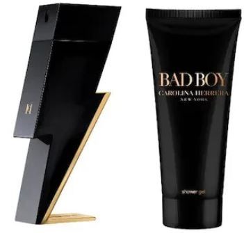 Carolina Herrera Bad Boy Set mit 50ml EdT + 100ml Duschgel für 63,60 ...