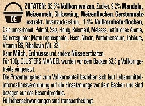 Nestle Clusters Mandel Cerealien, 325g ab 2,84€ (statt 4€)