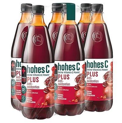 6x hohes C PLUS Antioxidantien (je 1L) für 6,64€ (statt 14€) - zzgl. Pfand