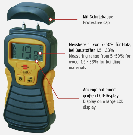 🪵 Brennenstuhl Feuchtigkeitsmessgerät für 13,59€ (statt 19€)