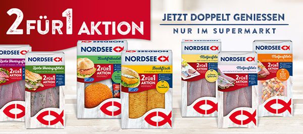 Nordsee-Fisch: 2 für 1 Aktion
