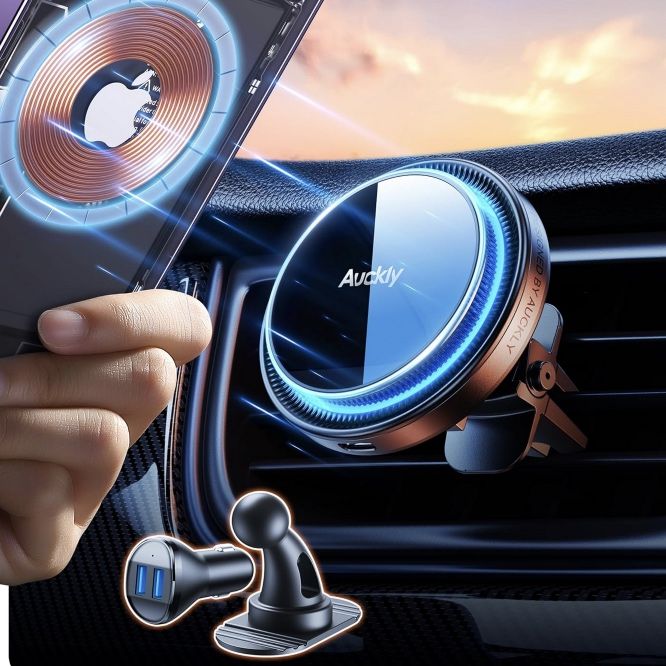 15W Magsafe Kfz Halterung mit Ladefunktion inkl Adapter für 16,51 ...