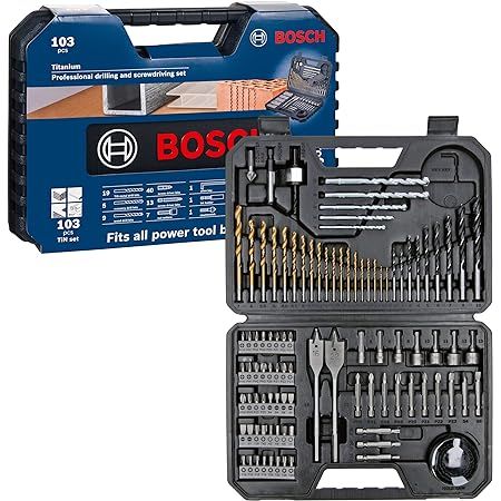 Bosch Professional 103tlg. Bohrer- & Bit Set Titanium Box für 32 ...