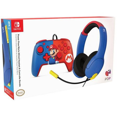 PDP Gaming Mario Headset + Controller Bundle für Switch für 27,99 ...