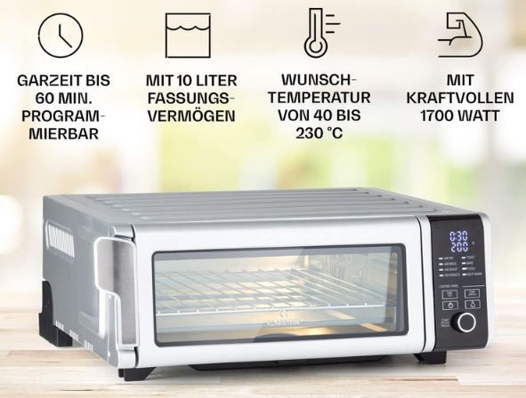 Klarstein TK32 Vita Crisp Air Fryer + Backofen mit 1.700W für 140,79 ...