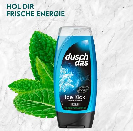 🛀 6x Duschdas 2-in-1 Ice Kick Duschgel & Shampoo ab 5,64€ (statt 9€)