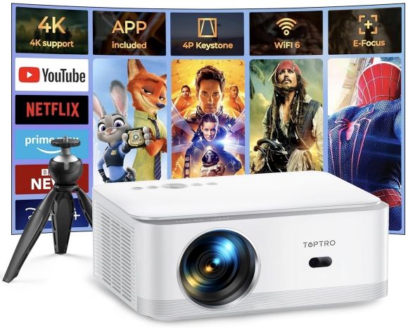 TOPTRO X6 1080p Beamer mit 600 ANSI für 98,99€ (statt 137€)