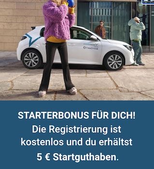 ShareNow: GRATIS 5€ Guthaben für CarSharing - auch Bestandskunden