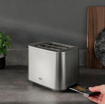 🥪😋 AEG Edel­stahl-Toas­ter T5-1-4St silber für 39,98€ (statt 48€)
