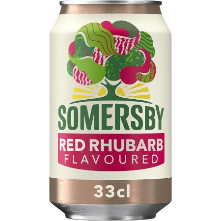 24er Pack Somersby Red Rhubarb Cider Dose, 0.33L ab 17€ (statt 26€) - 0 ...
