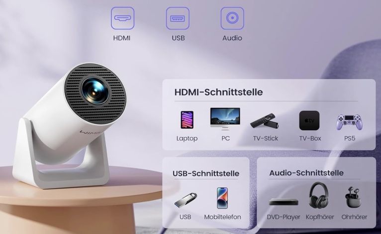 Wimius S27 Mini LED Beamer mit 300 ANSI Lumen für 87,75€ (statt 139€)