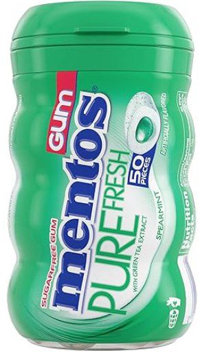 6x Mentos Kaugummi Pure Fresh Spearmint zuckerfrei ab 10€ (statt 17€)