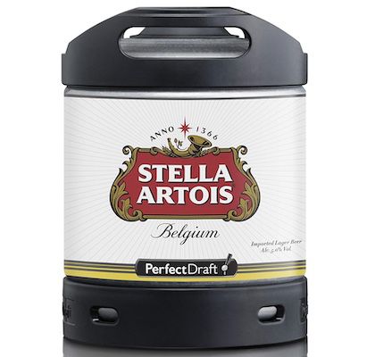 6 Liter Stella Artois Perfect Draft Fassbier für 15€ (statt 20€)