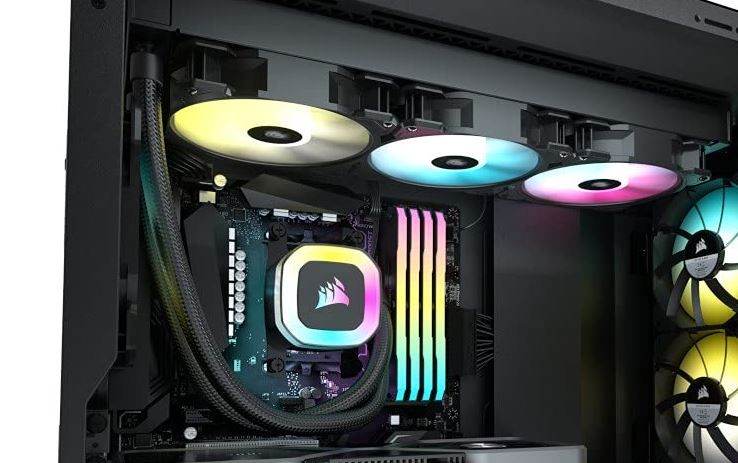 Corsair H150 RGB AIO Wasserkühlung mit SP120 Elite Lüfter für 109,90 ...