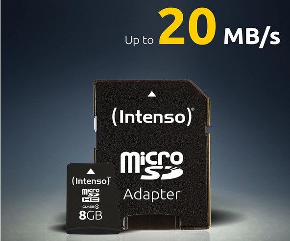 Intenso microSD 4GB Class Speicherkarte für 2,79€ (statt 6€)