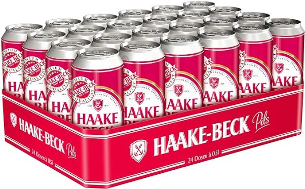 🍺 24x Haake Beck Pils Dosenbier (0,5L) für 14€ (statt 20€) - 0,59€ pro Dose