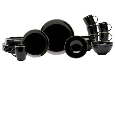 Van Well 24-tlg. Kombiservice in Glamour Black für 70€ (statt 114€)