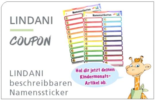 Linda-Apotheken: LINDANI beschreibbare Namenssticker gratis