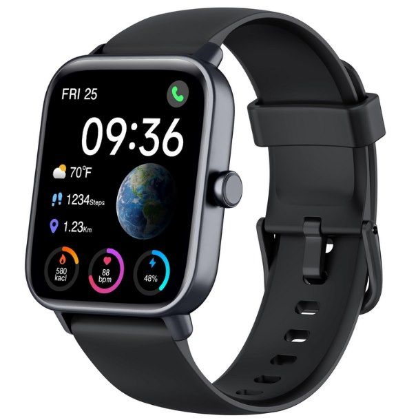 IDW19 Smartwatch mit 110 Sportmodi, Herzfrequenz & SpO2 für 19,59 ...