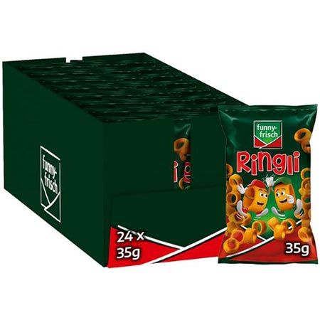24er Pack funny-frisch Ringli Paprika, je 35g ab 10,35€ (statt 24€)